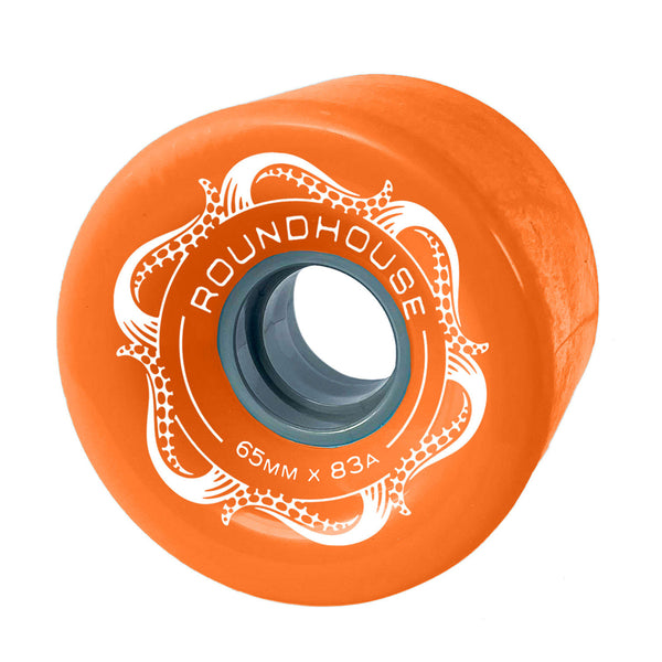 Carver Skateboards - Roundhouse Wheels - 65mm Slicks - Orange Glo (83A ...